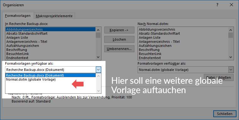 Wie erstelle ich globale Formatvorlagen in Word? (Microsoft, Windows 10 ...